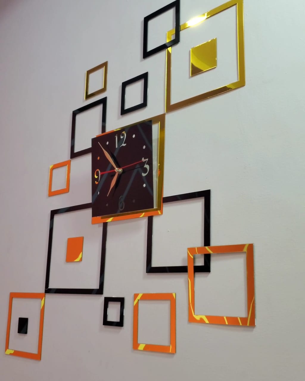 Modern Acrylic Squares Clock – Eden Decor